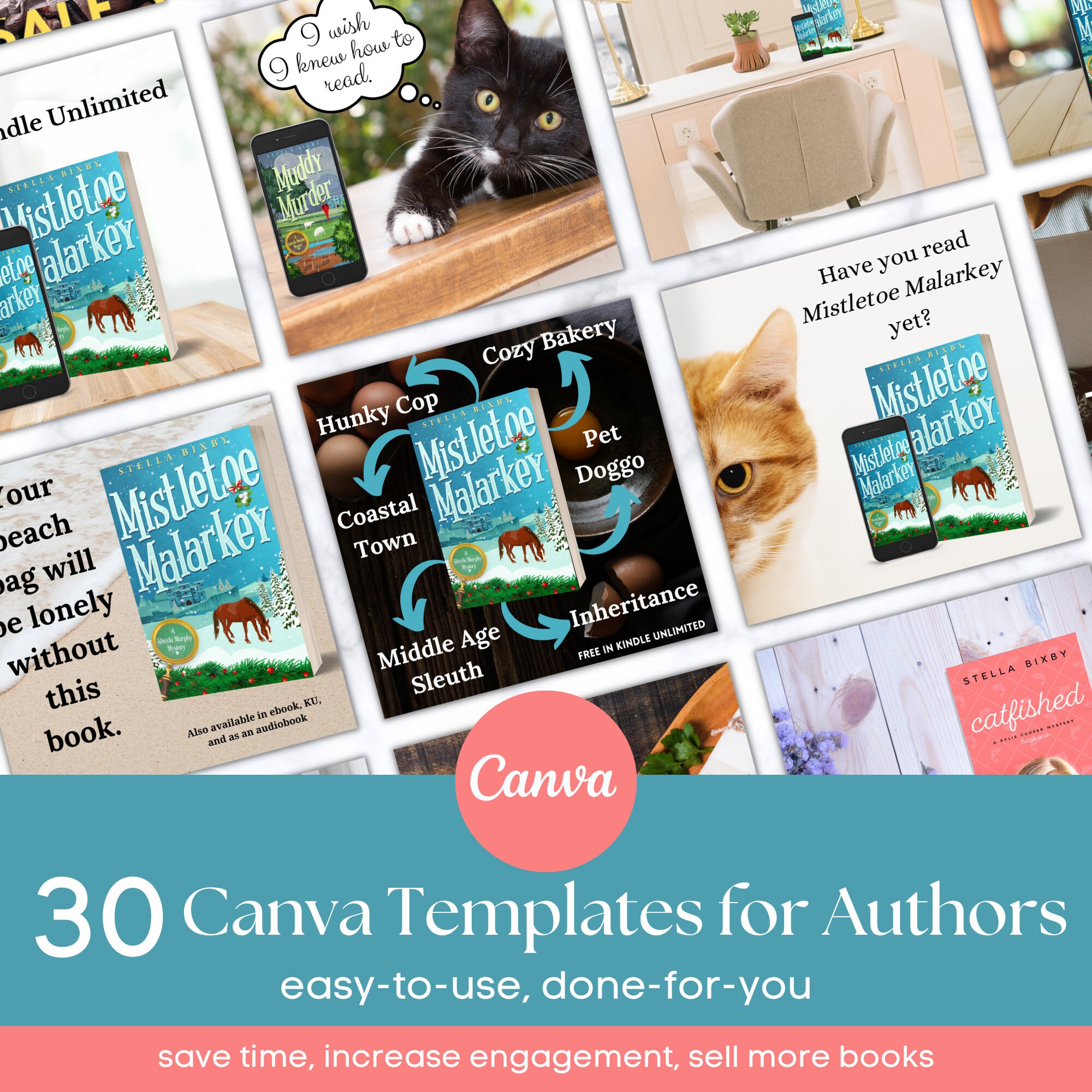 30 Canva Book Mockup Templates for Authors | Writers | Bookstagram ...