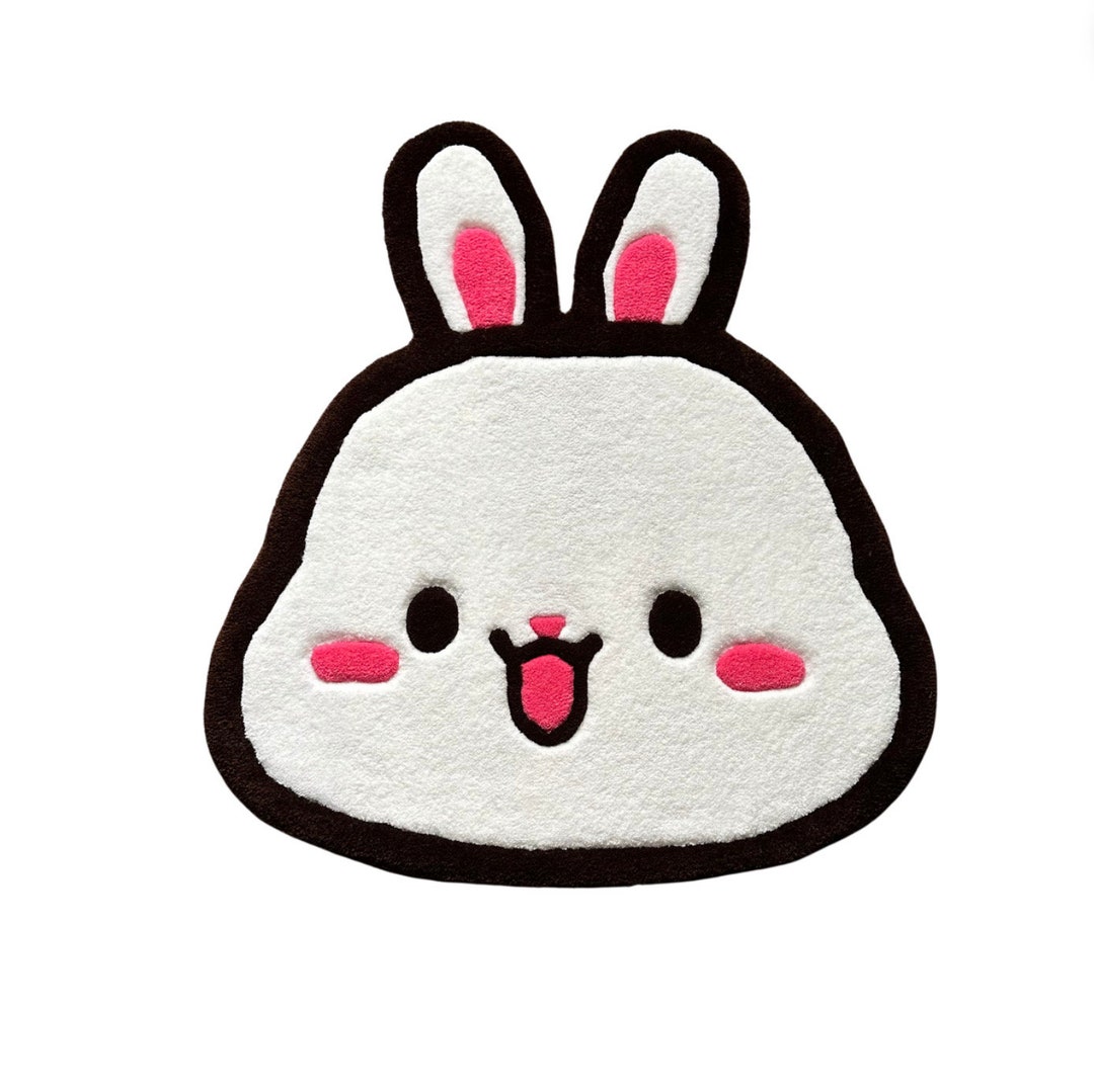 Cute Bunny Rug, Kawaii Bunny Rug, Baby Room Rug - Etsy