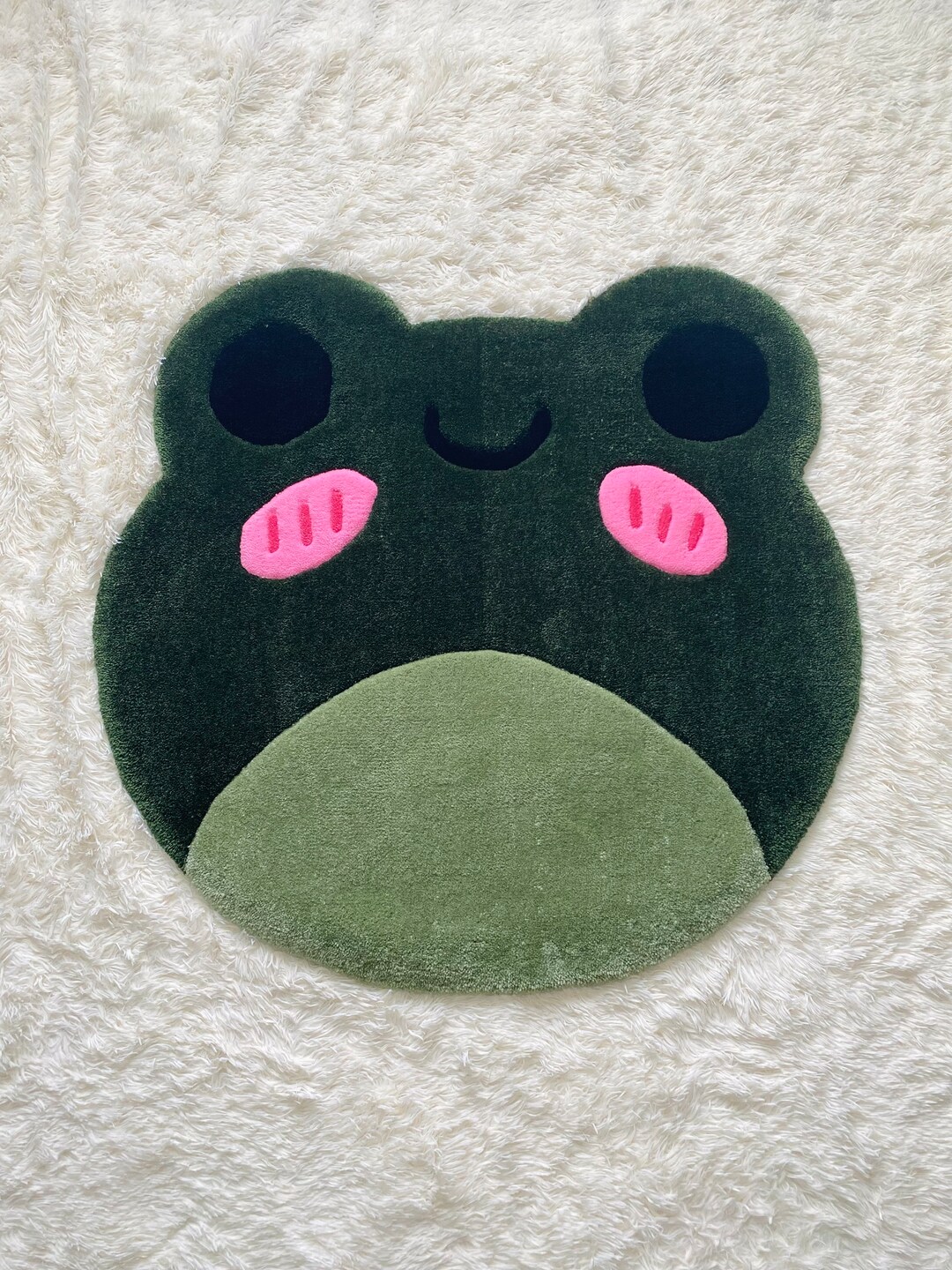 Cute Frog Rug, Dark Green Rug, Cute Animal Rug - Etsy