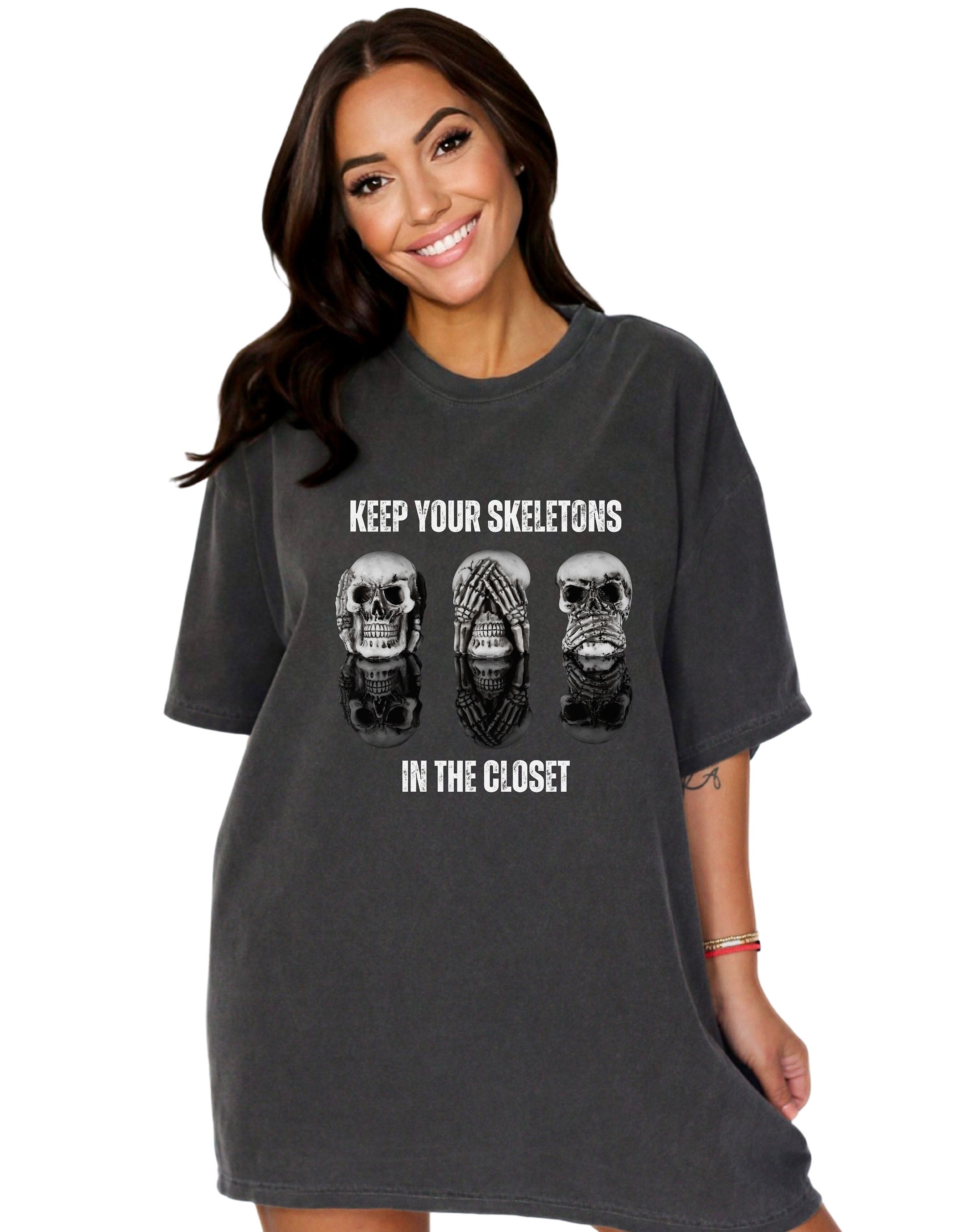 Unisex Skeletons in the Closet Skeleton T-shirt for Her Skeleton Shirt ...