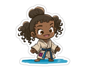 Yellow Belt JUDO Girl Kiss-cut Vinyl Stickers Perfect for - Etsy