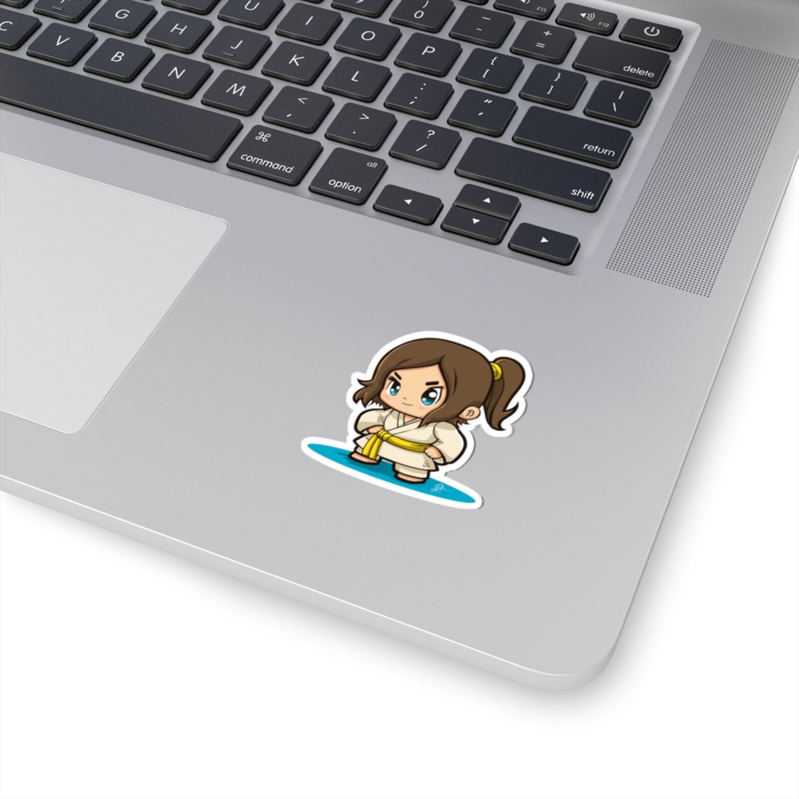 Yellow Belt JUDO Girl Kiss-cut Vinyl Stickers, Perfect for Dojo Masters ...
