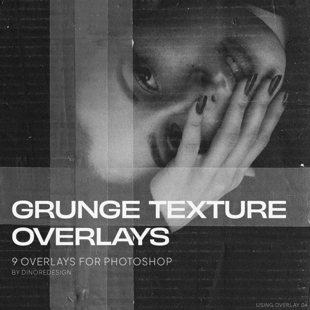 Grunge Texture Overlays: Distressed Paper Effects for Photoshop ...