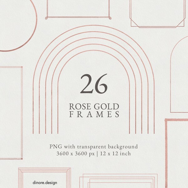 Rose Gold Frame - Etsy
