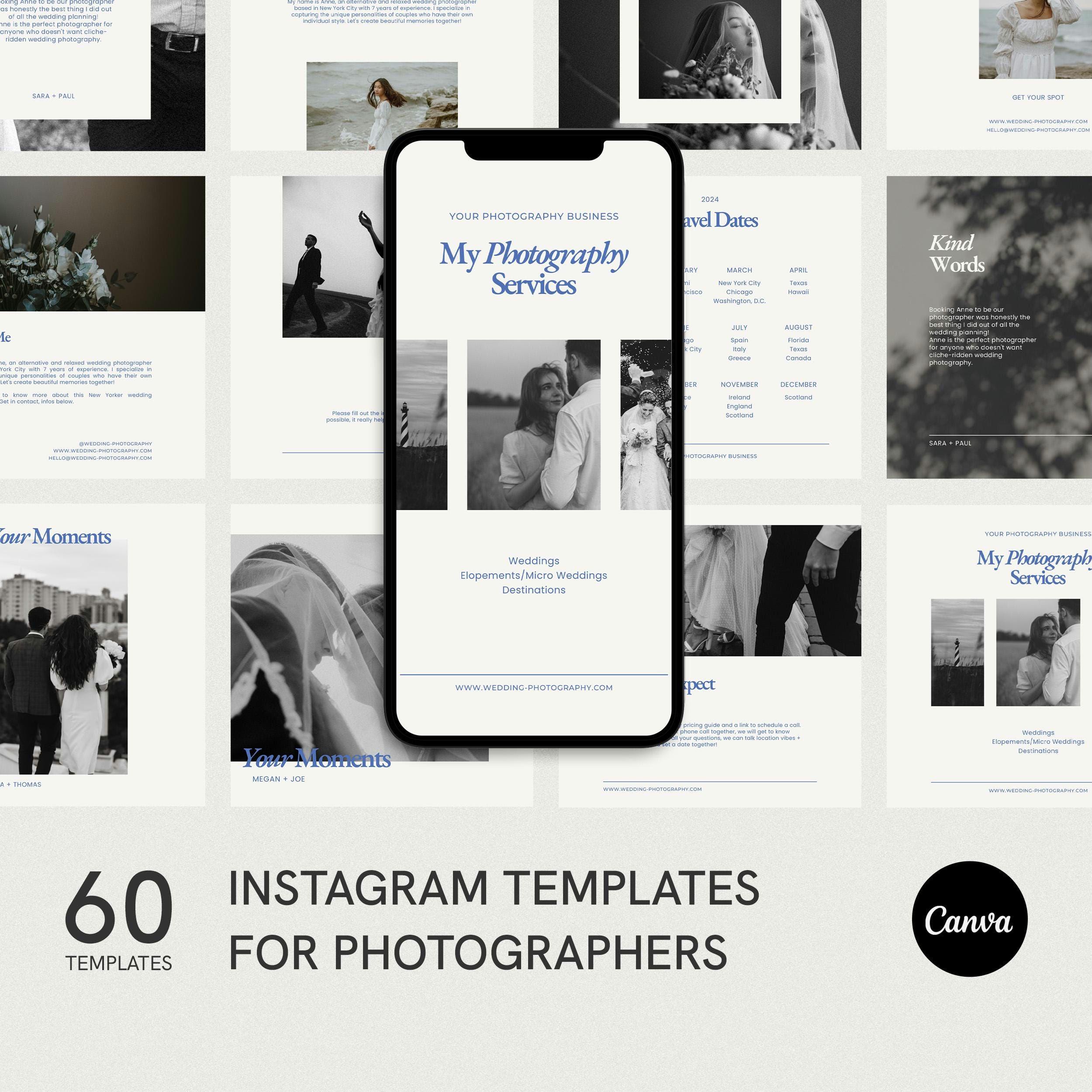 Photographer Instagram Template for Photographer Canva Templates ...
