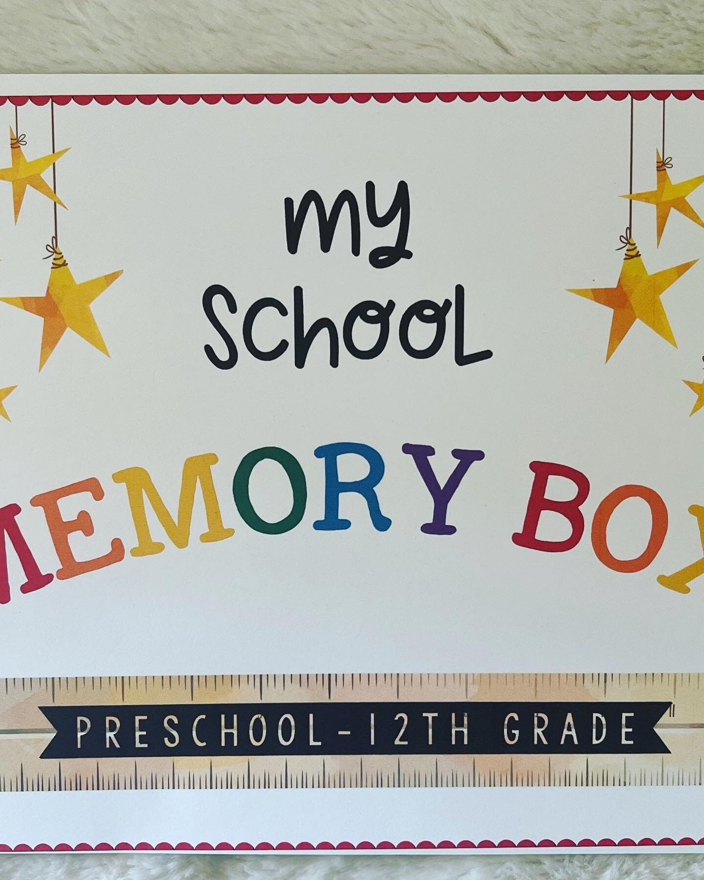 Kids School Memory Box, Milestone Bin, Memory File Box, School Work ...