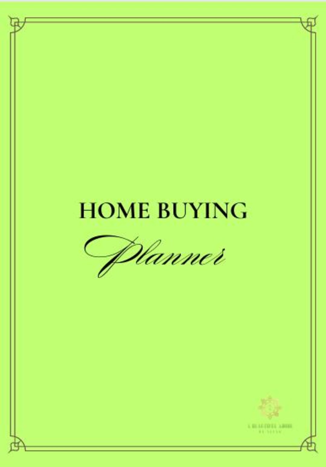 Printable New Home Buying Planner - Etsy