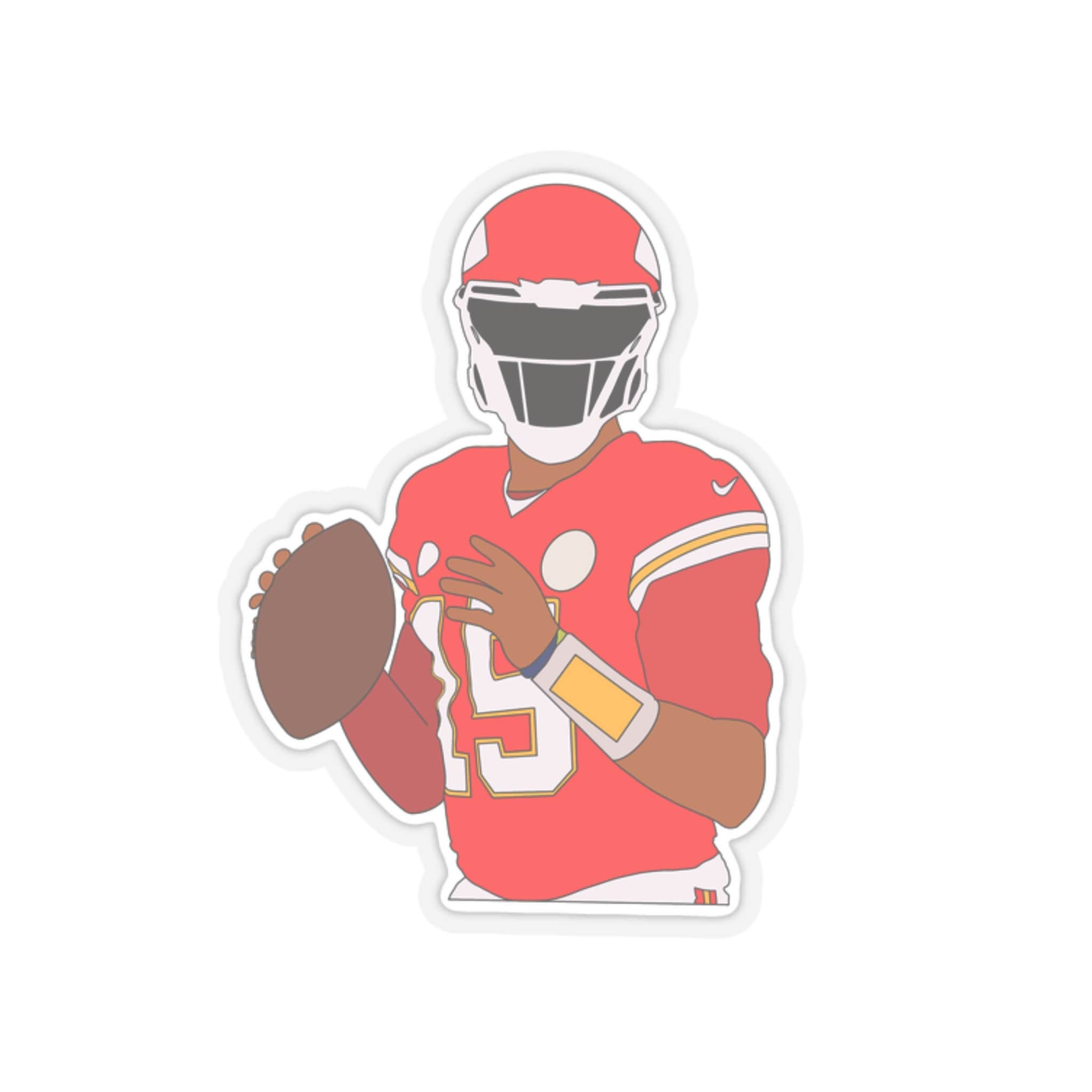 Patrick Mahomes Kansas City Chiefs Kiss-cut Sticker - Etsy