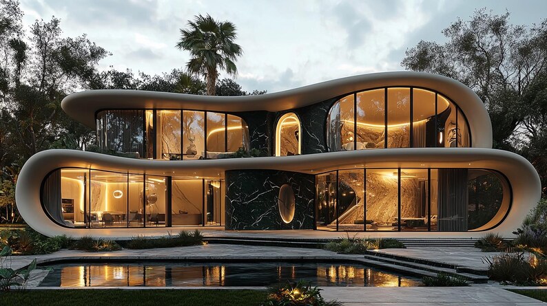 Midjourney /imagine Prompt. Architectural Zaha Hadid-inspired Prompt ...