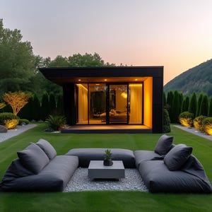 Midjourney Prompt. Luxury Modern House Design, Complete Interior ...