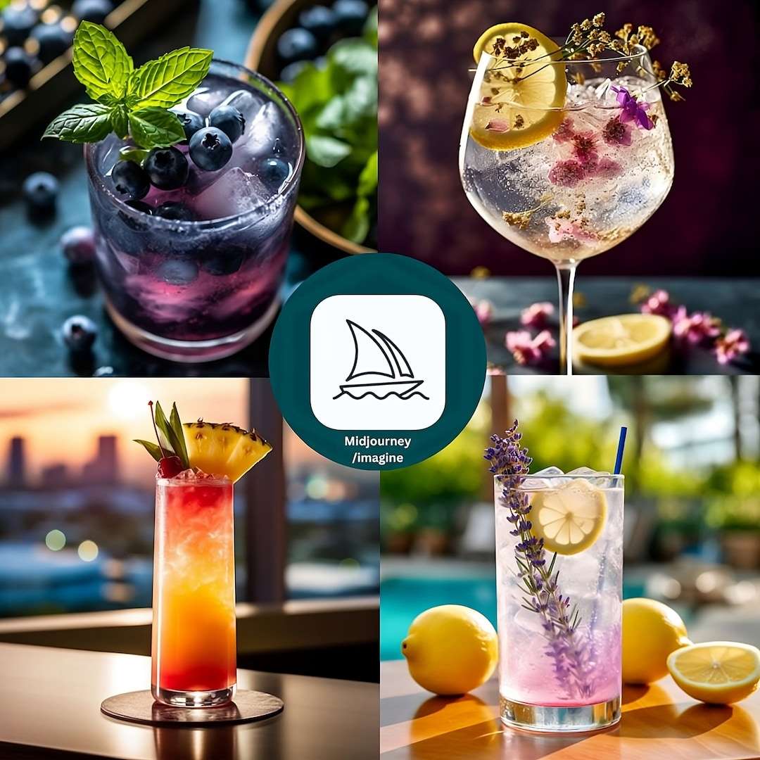 Midjourney Prompt /imagine. Cocktails Crafting With Stunning Visual ...