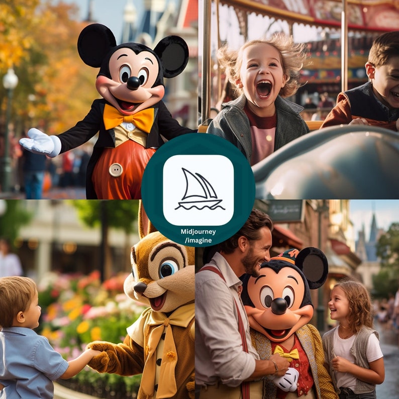 Midjourney Prompt /imagine. Disneyland Capturing the Magic Photos. This ...