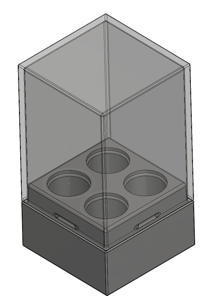 UPDATED Data: Reloading Die Storage Box STL File , With and Without ...