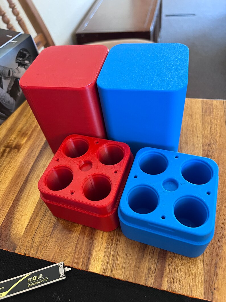 UPDATED Data: Reloading Die Storage Box STL File , With and Without ...