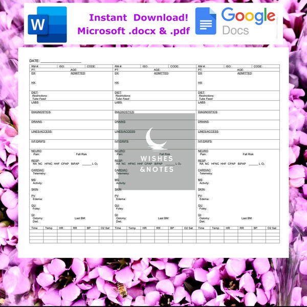 Microsoft Report Template - Etsy