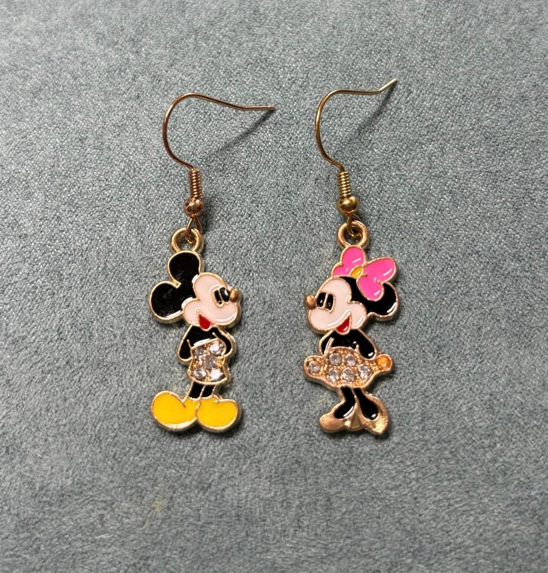 Mickey Mouse Earrings, Minnie Mouse Earrings, Disney Inspired Jewelry ...
