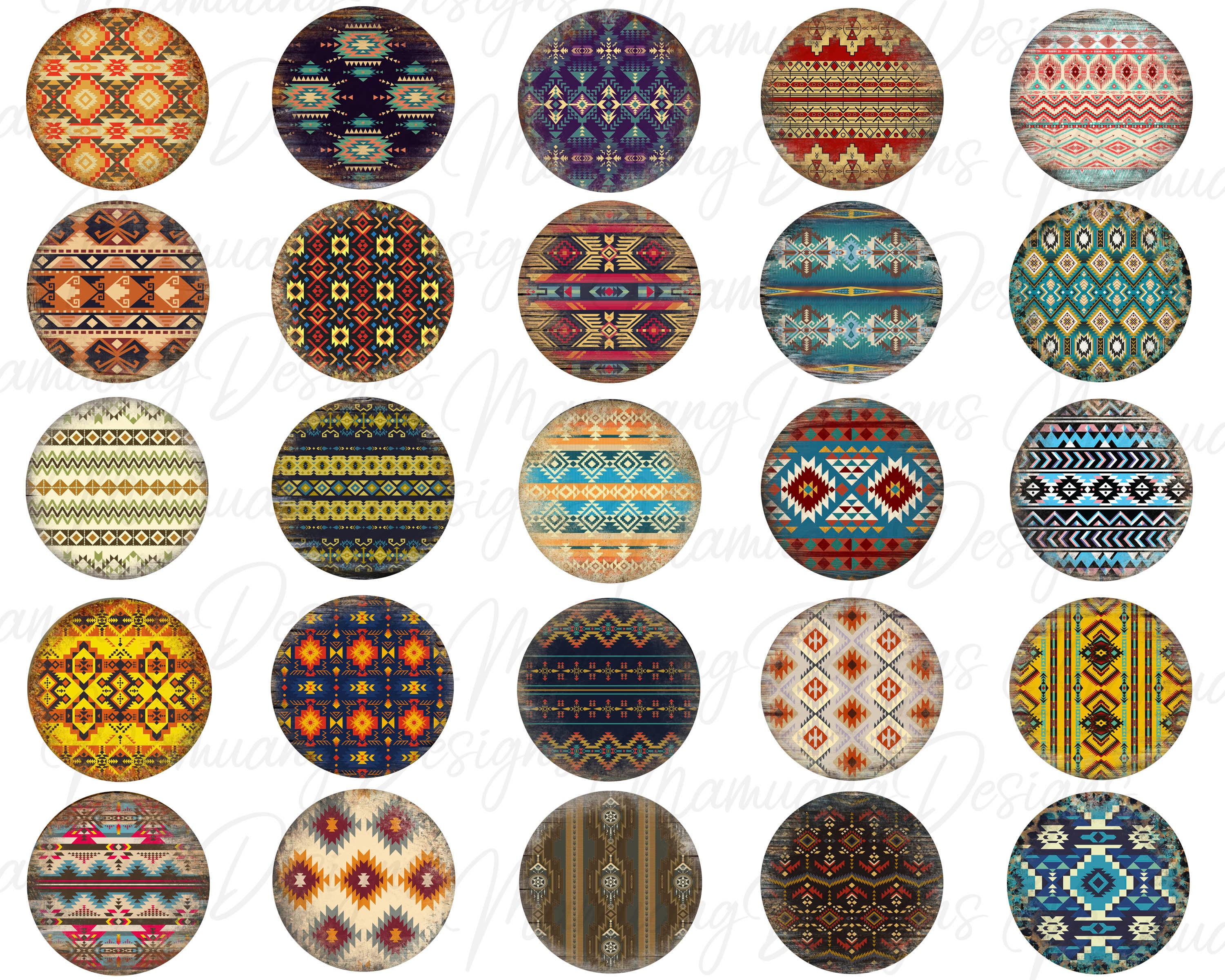Car Coaster, Western Aztec Bundle, Sublimation Design, Printable ...