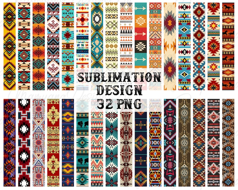 Aztec Key Fob Wristlet Bundle, Sublimation Design, Printable Digital ...