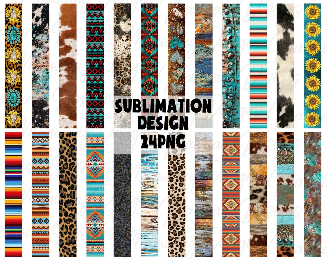 Western Key Fob Wristlet Bundle, Sublimation Design, Printable Digital ...