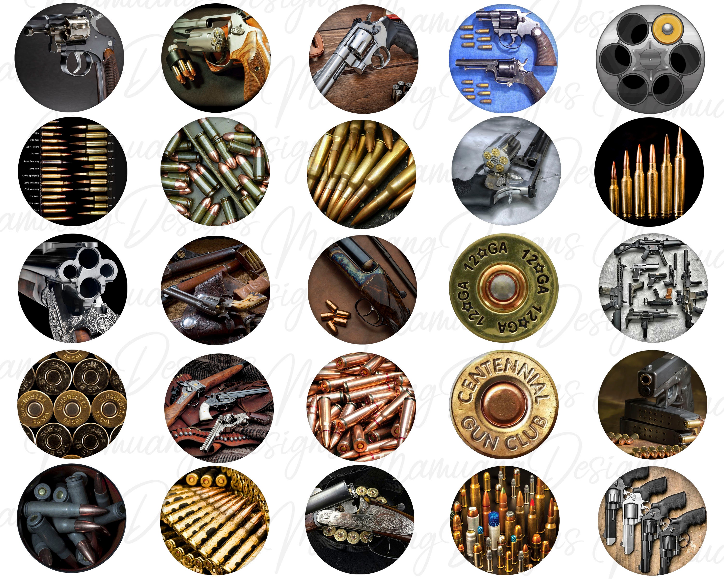 Car Coaster, Gun Bullet Bundle, Sublimation Design, Printable Digital ...