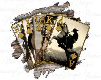 Playing Cards Western - Etsy