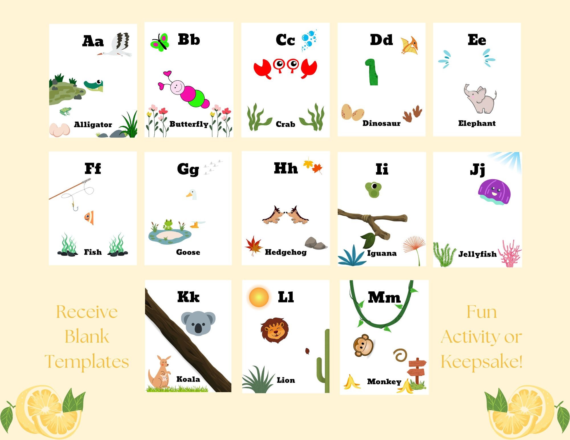 Alphabet Animal Handprint Art, Alphabet Art, Animal Art, Toddler Craft ...