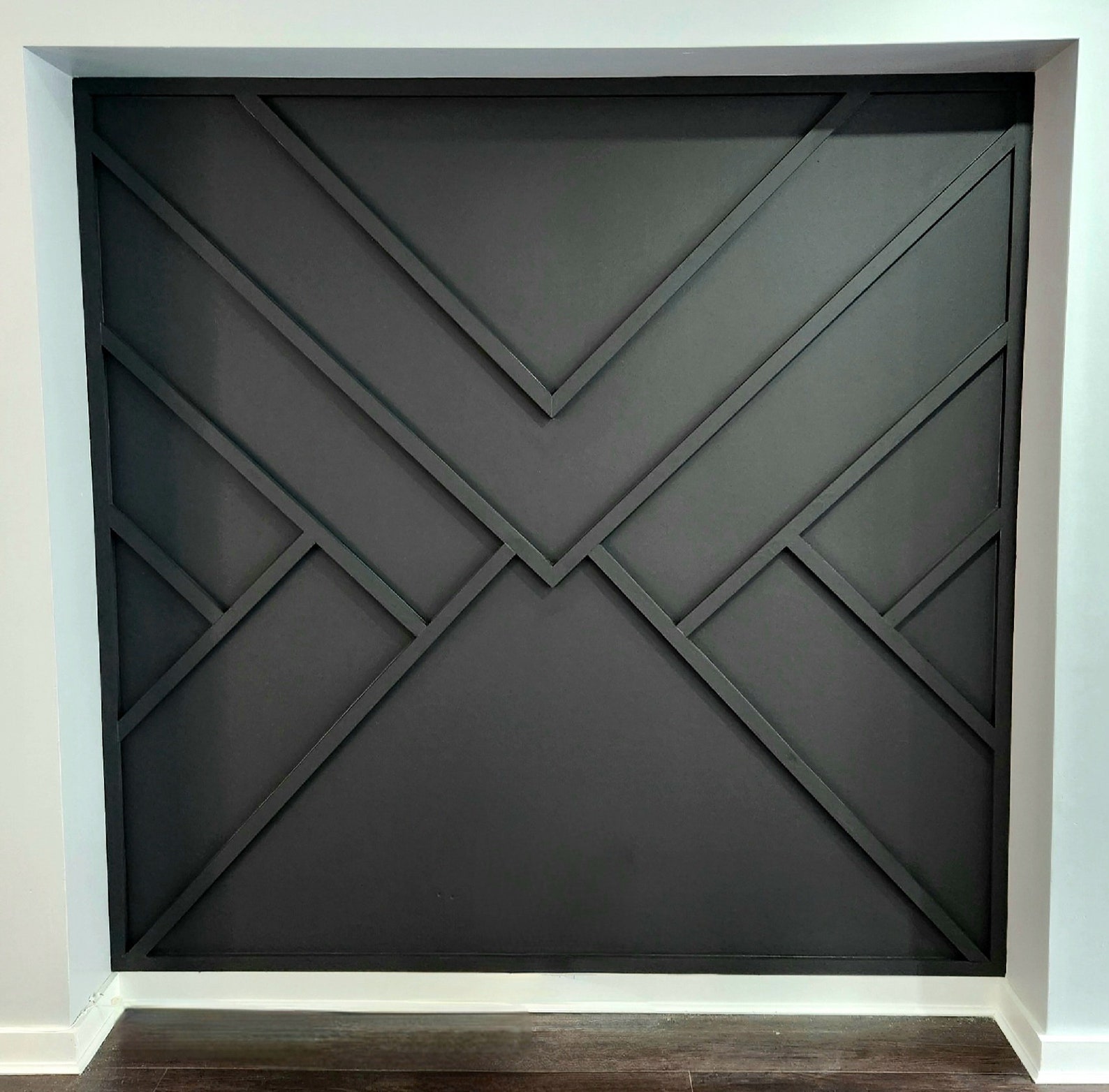 ACCENT WALL DESIGN, Amazing Wall Design, Trim Wall Design, Digital ...