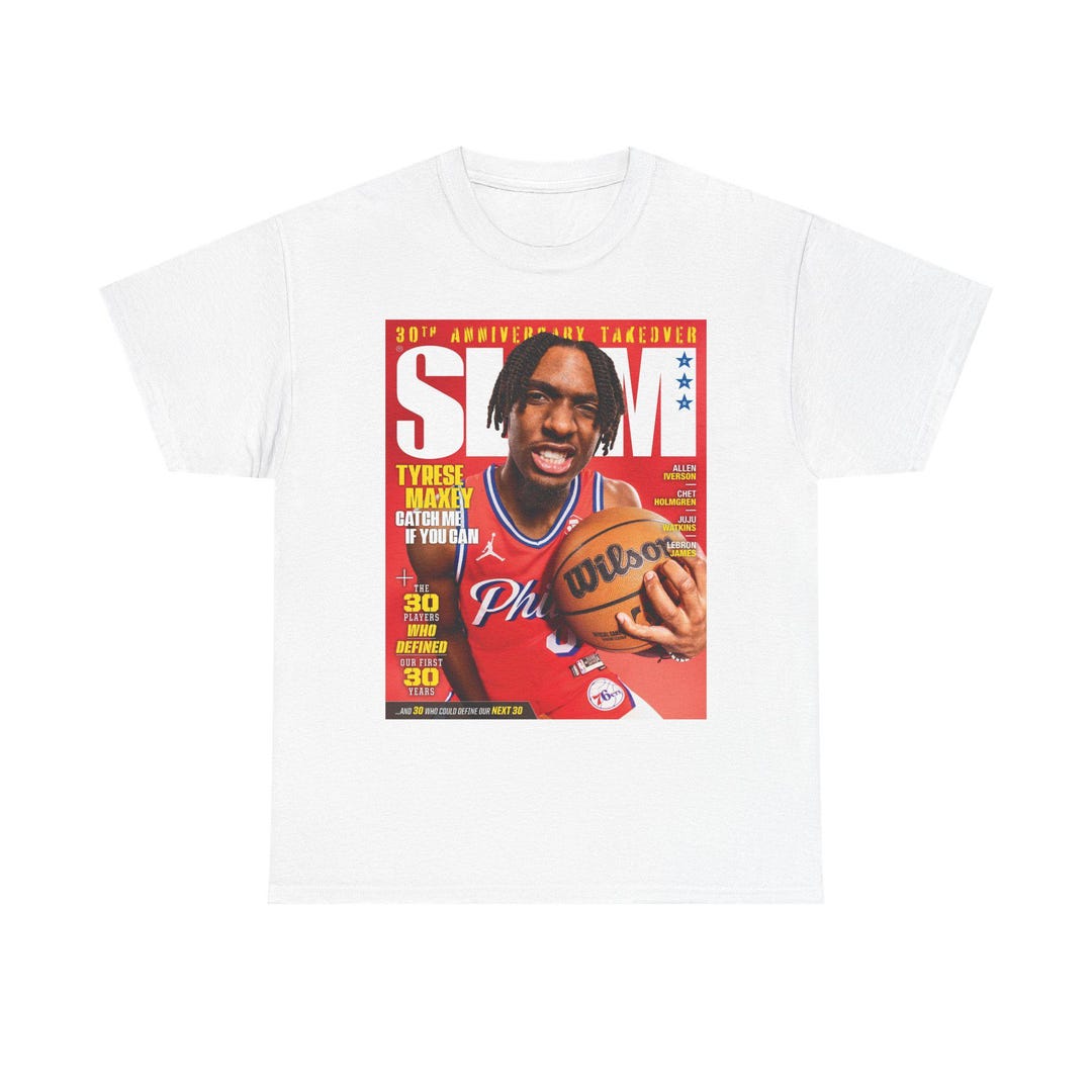 Slam Magazine Cover Basketball Player T-shirt | Retro Sports Magazine ...