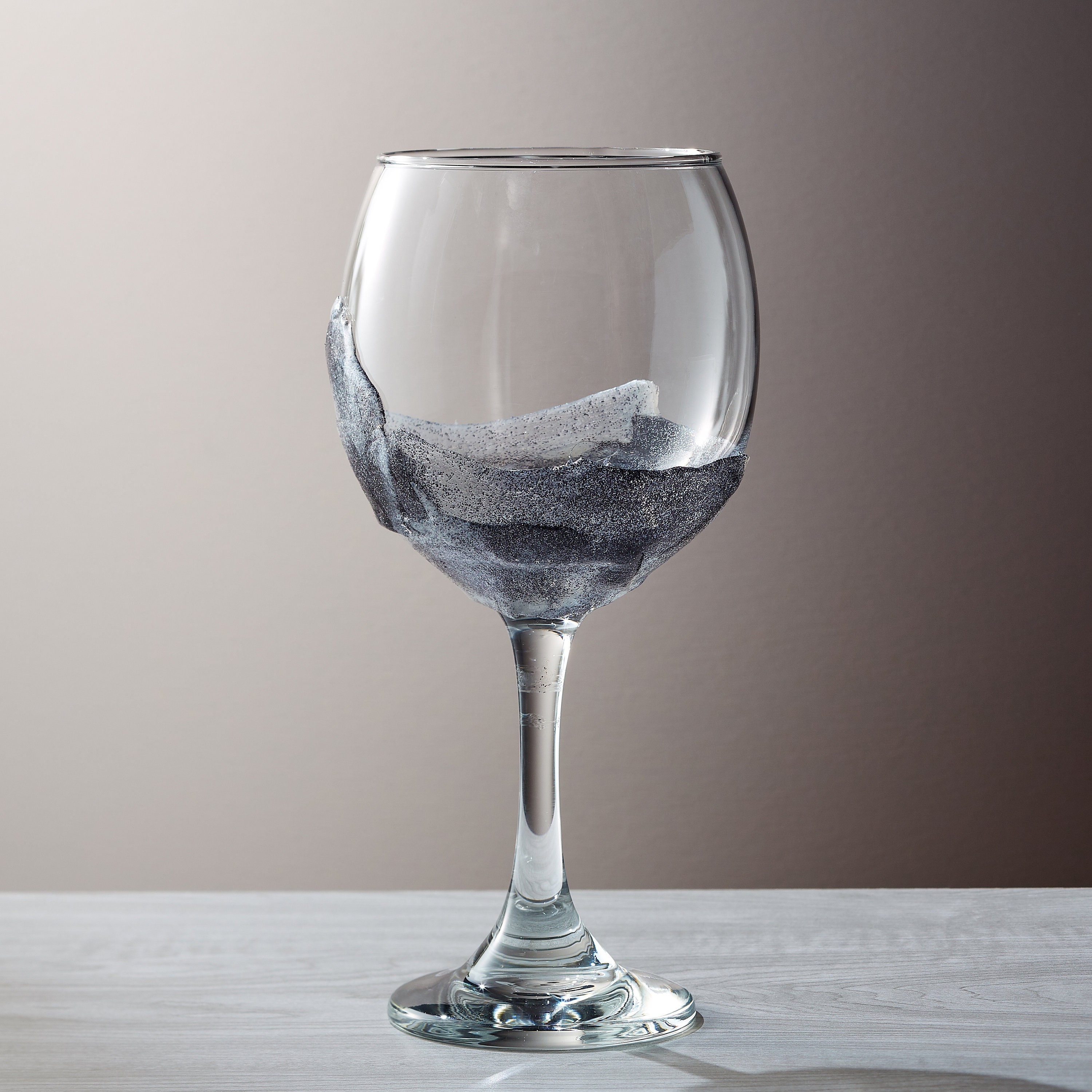 Black and White Wine Glasses - Etsy
