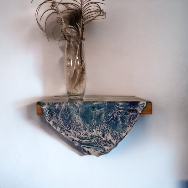 Wood Wave Floating Shelf - Etsy