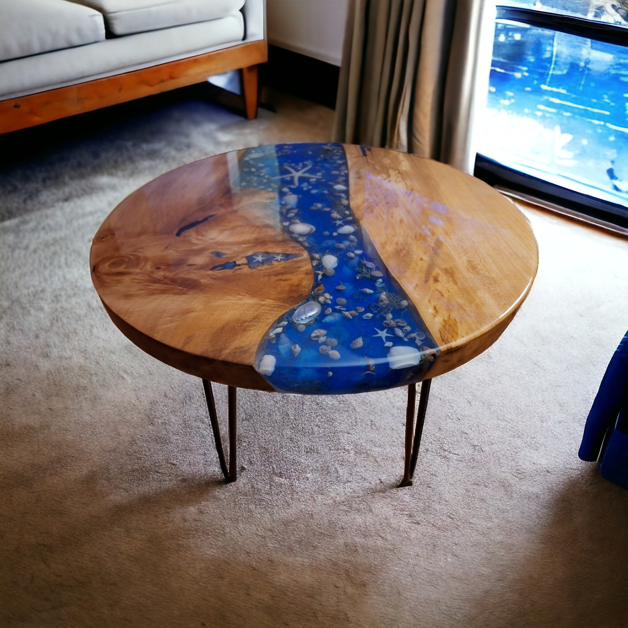 Seashell Ocean Coffee Table/end Table/night Stand - Etsy