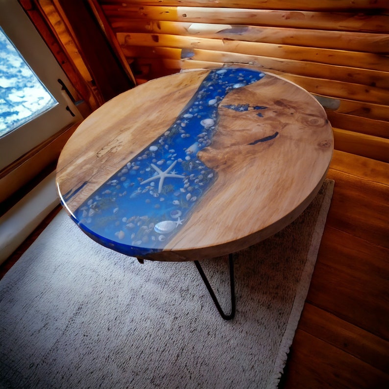 Seashell Ocean Coffee Table/end Table/night Stand - Etsy