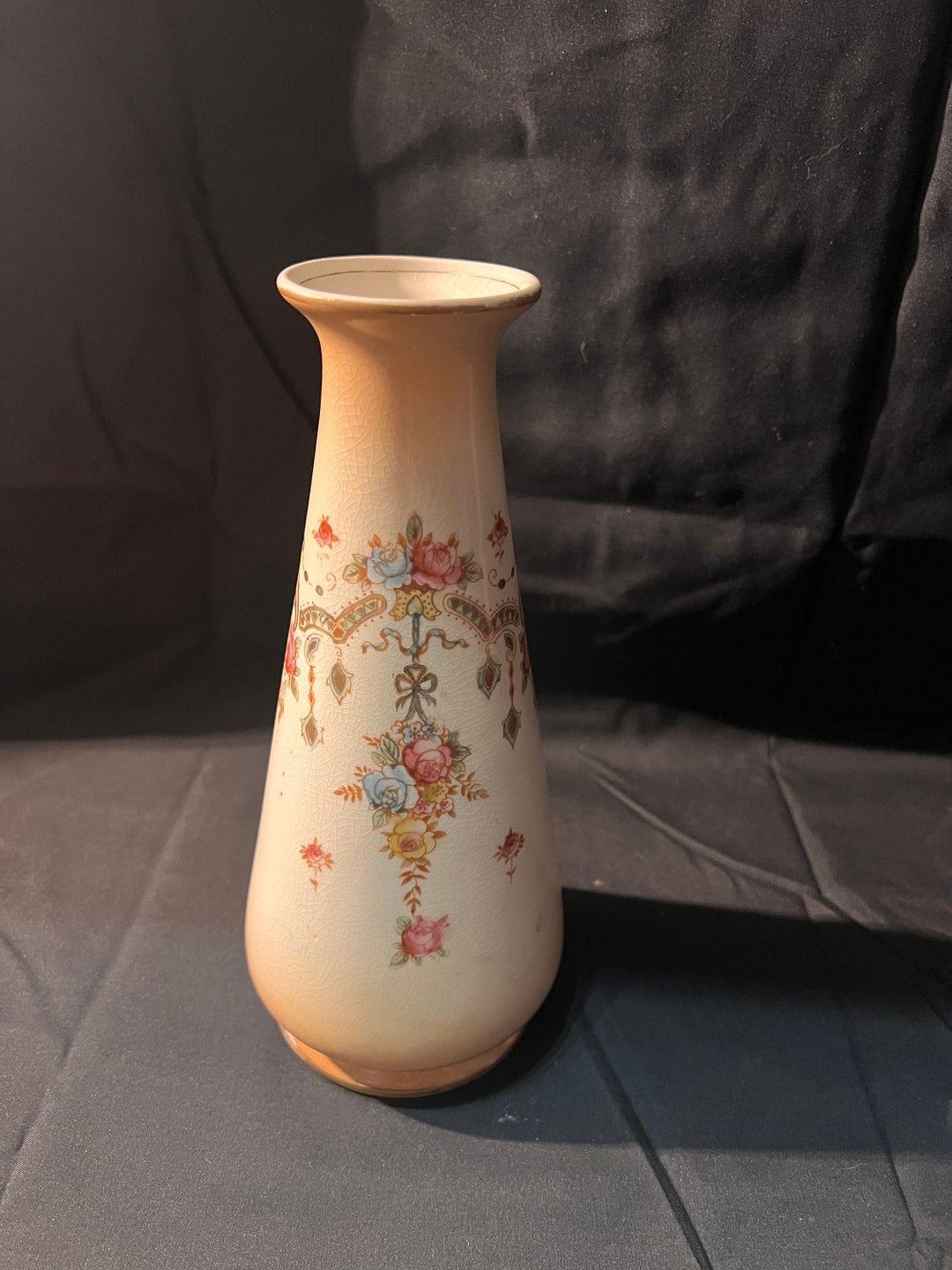 Vintage Crown Devon Fieldings Stoke on Trent Blushware Vase - Etsy ...