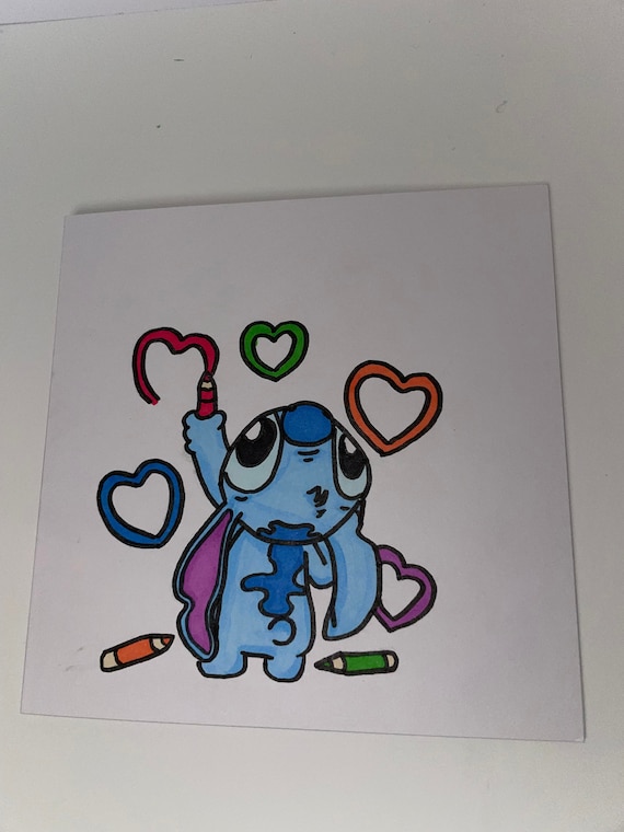 Cute Stitch Drawing
