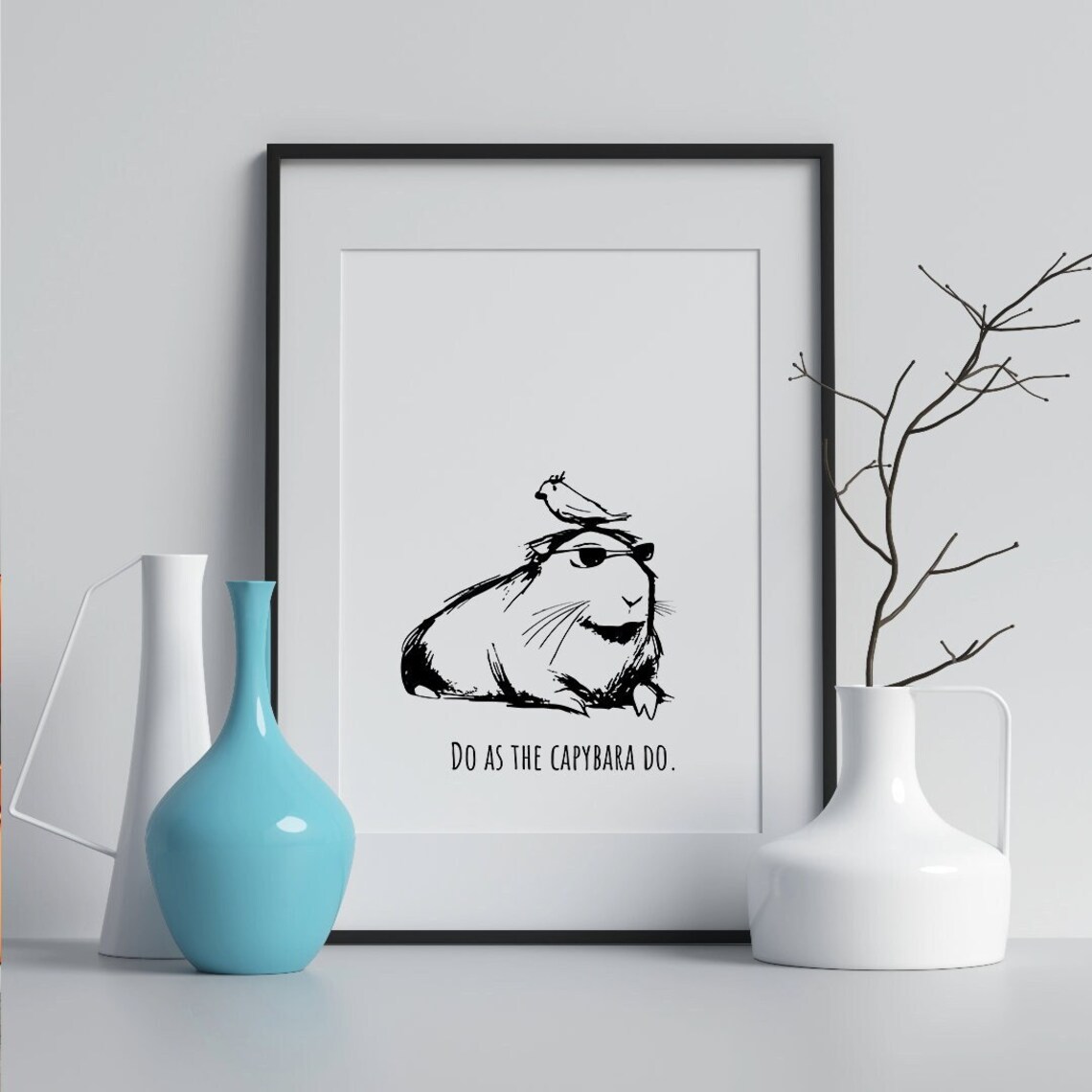 Do as the Capybara Do Poster in Various Sizes - Etsy