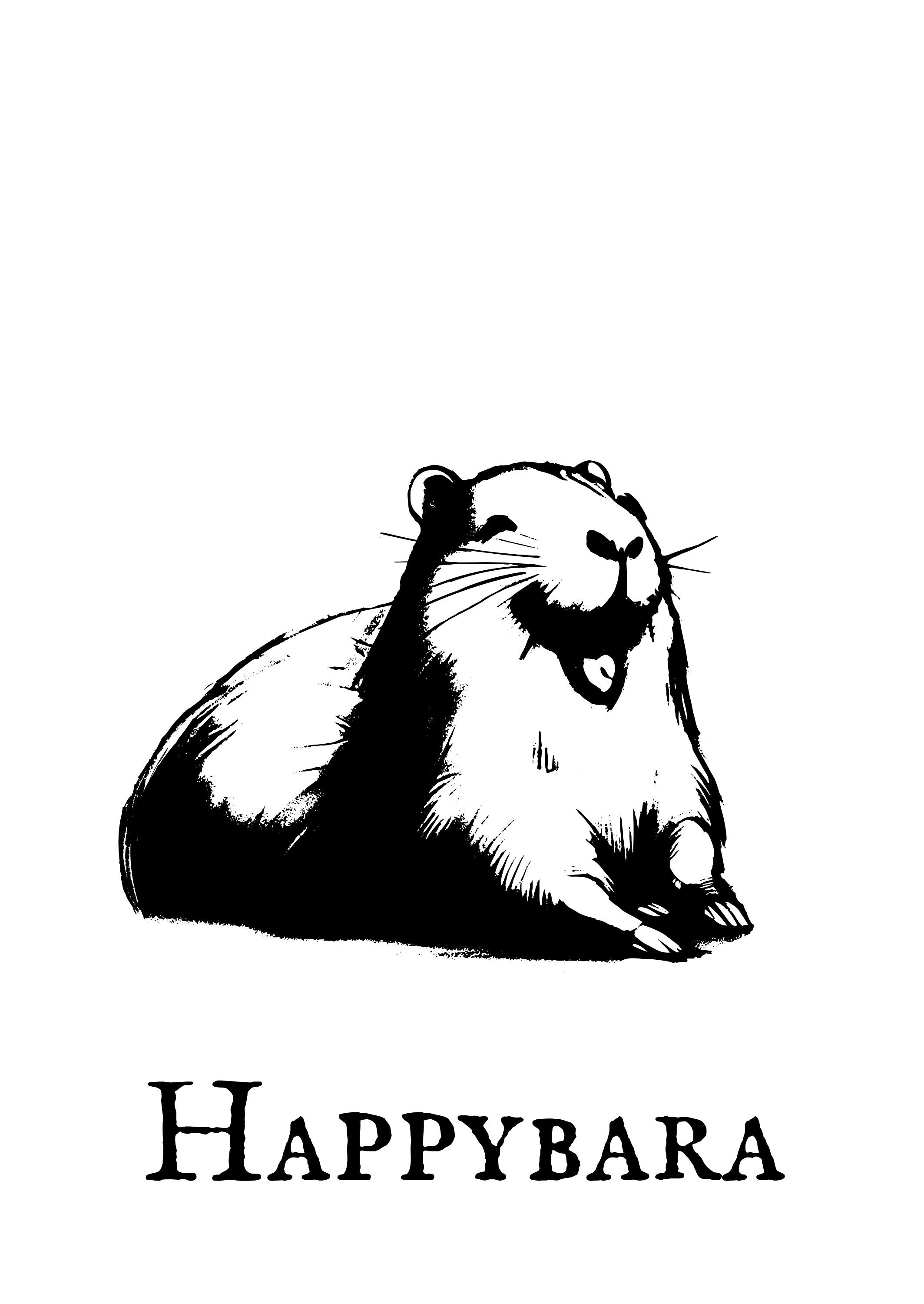 Downloadable Happybara Posters - Etsy