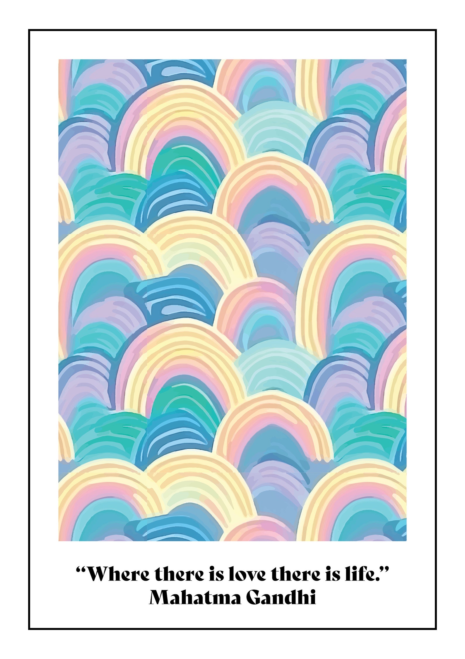 Downloadable Pride/ Love Quote Posters With Different Rainbow Designs ...
