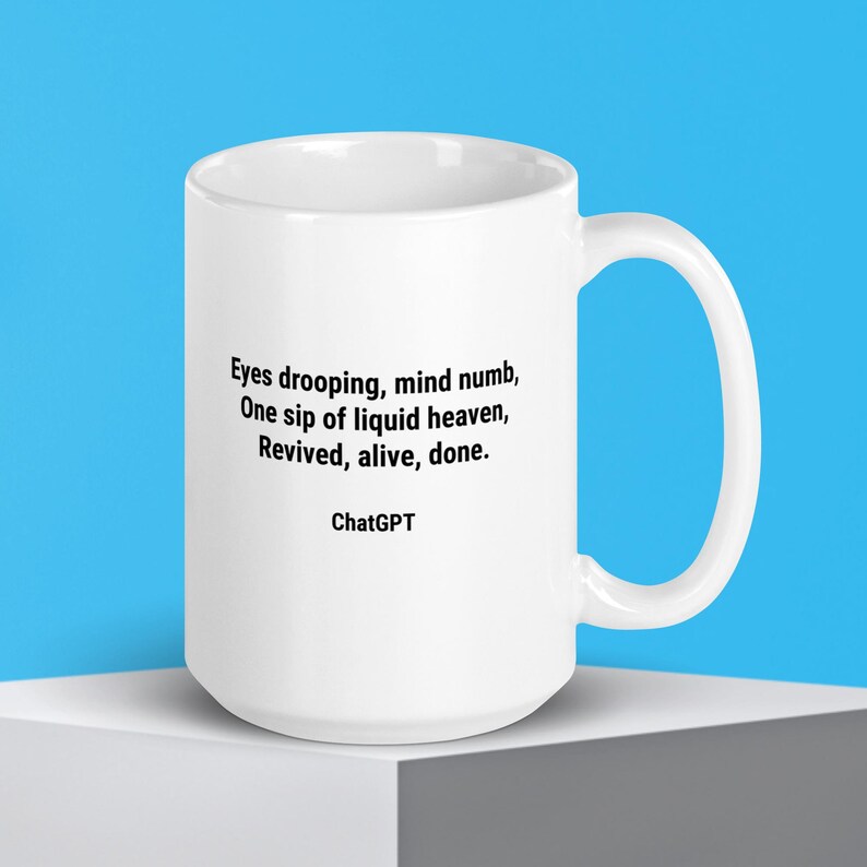 Dry Humor Chatgpt Coffee Haiku Coffee Cups - Etsy