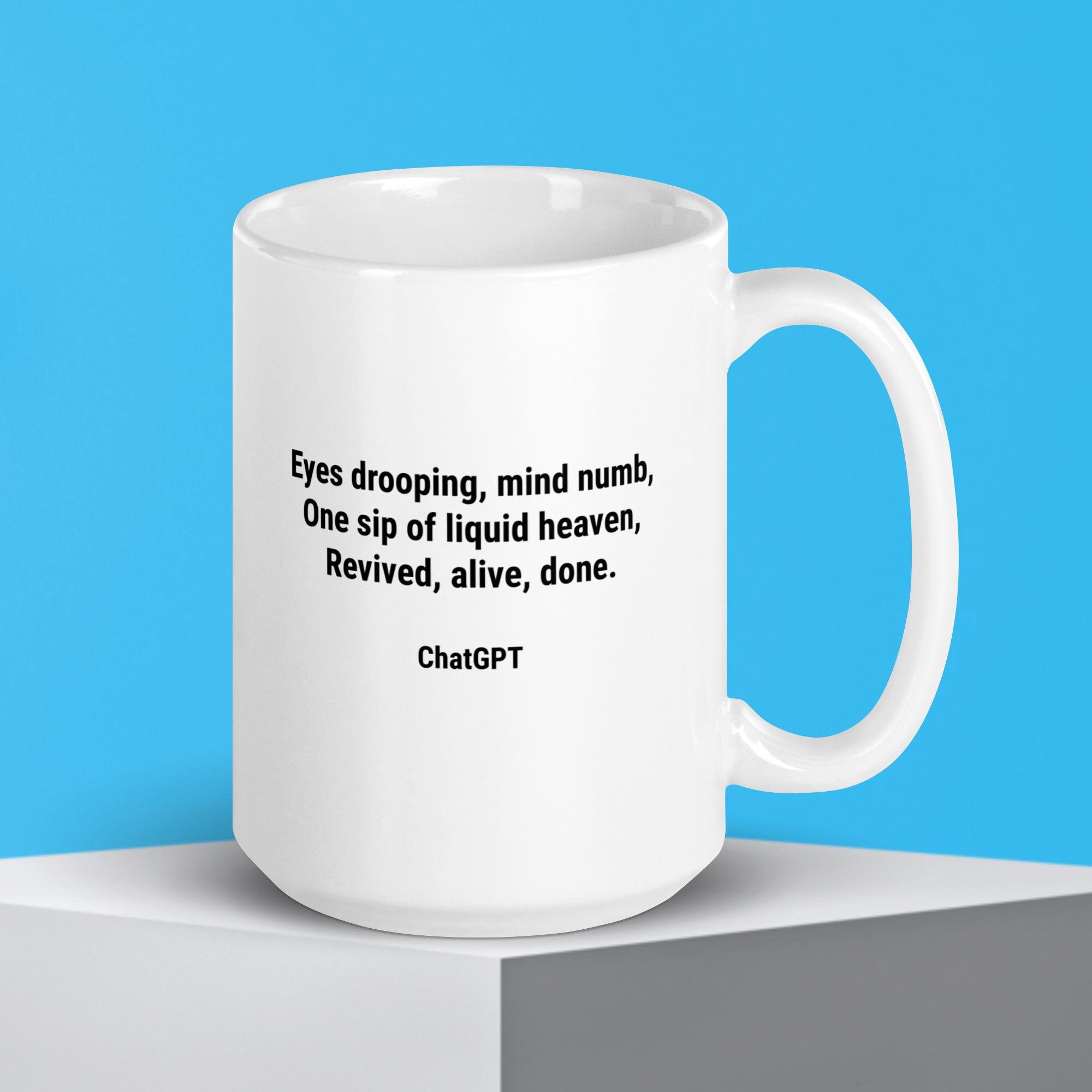 Dry Humor Chatgpt Coffee Haiku Coffee Cups - Etsy