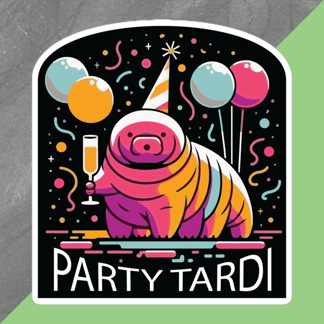 Party Tardigrade | Sticker - Etsy