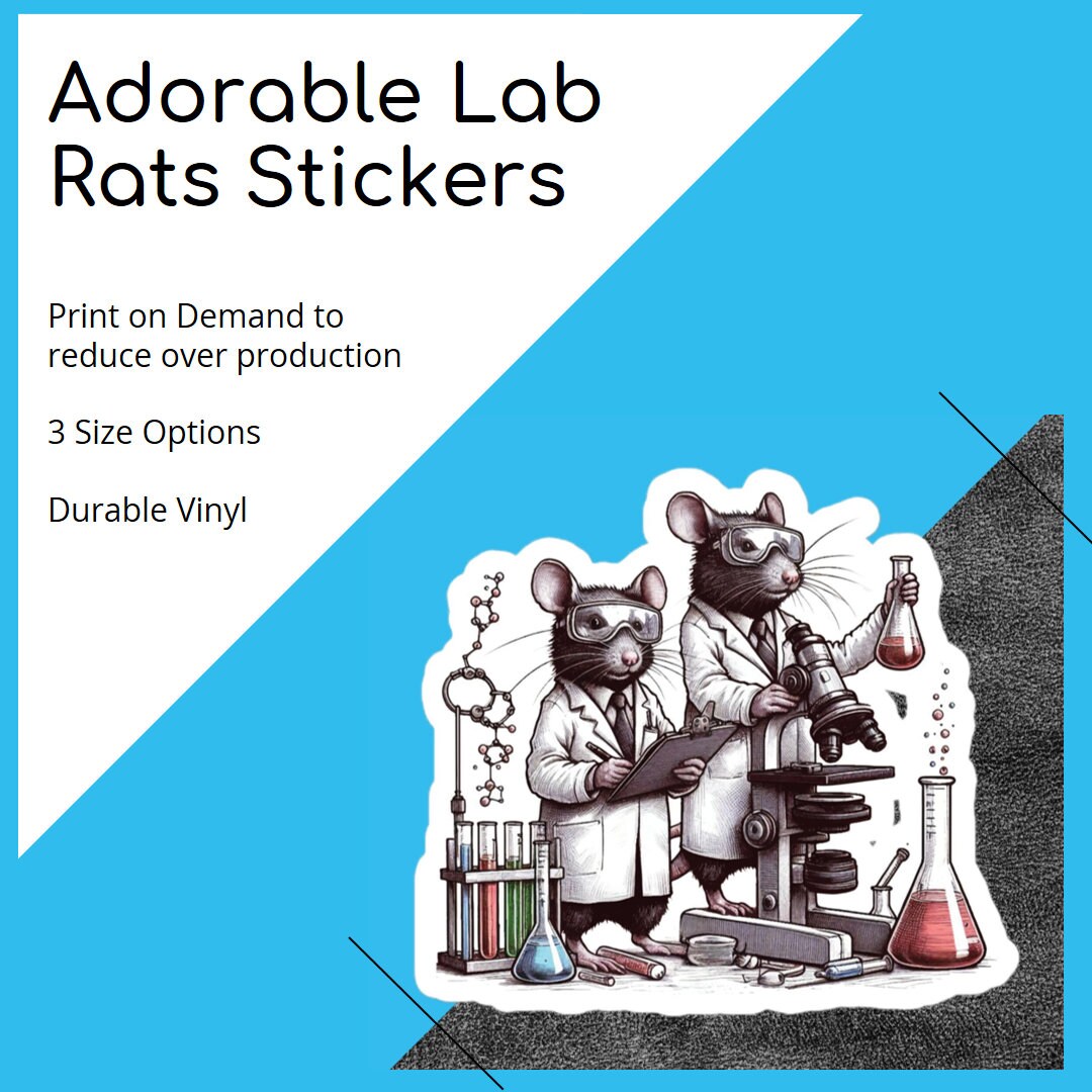 Lab Rats Duo Sticker - Etsy