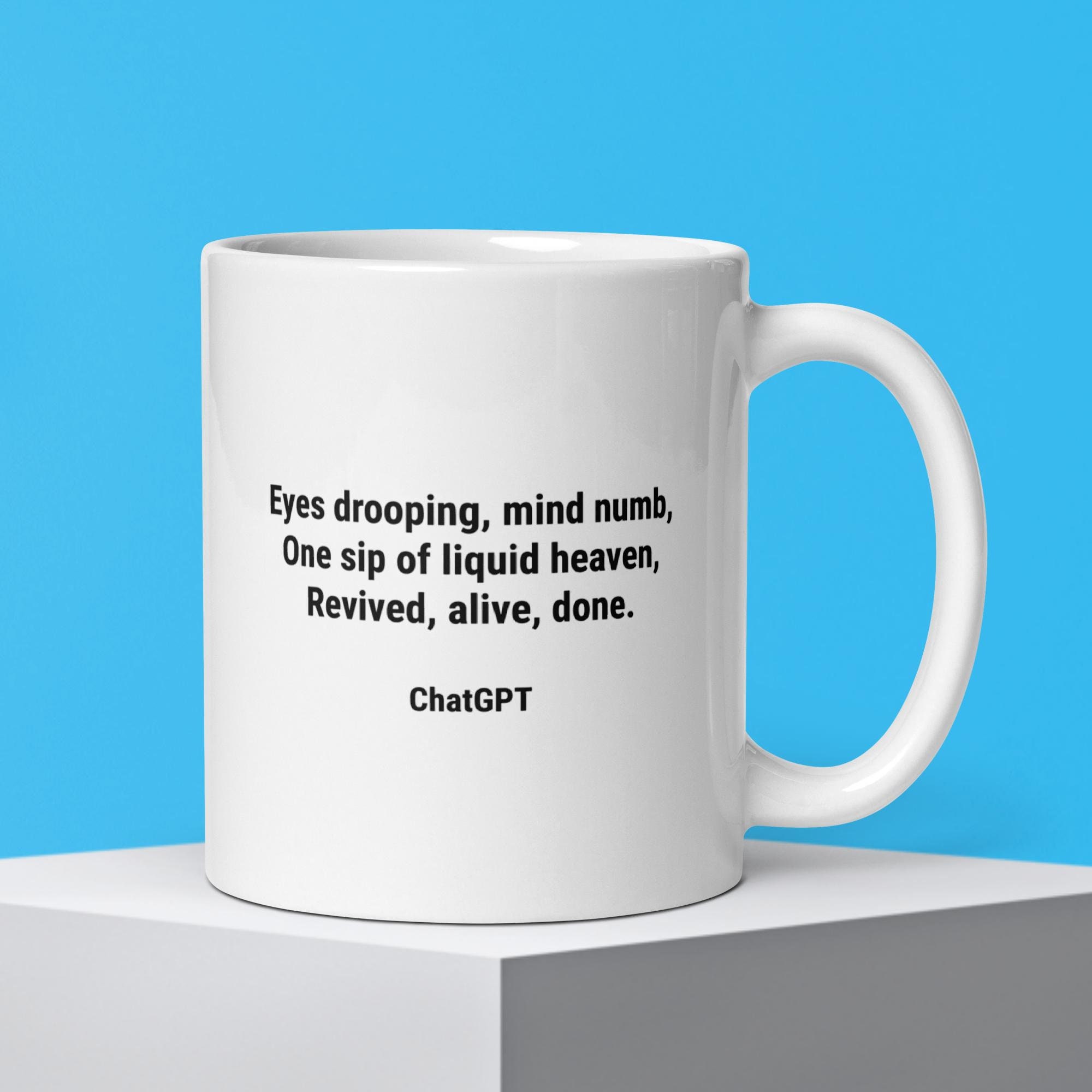 Dry Humor Chatgpt Coffee Haiku Coffee Cups - Etsy