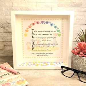 Male/female Teacher Frame 'teacher Stands For....', Teacher Gifts, End ...