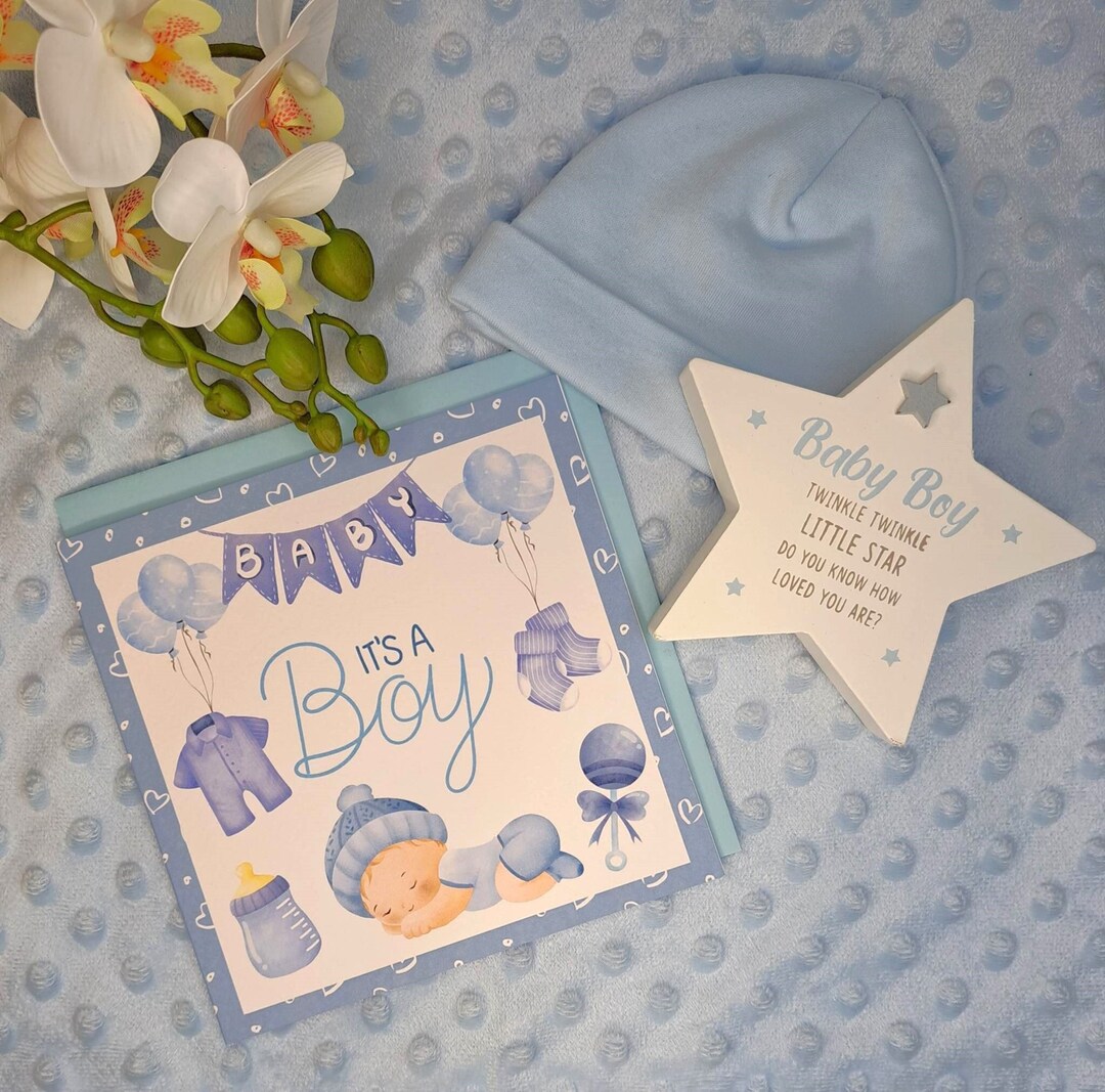 New Baby Boy Card 'it's A Boy', Card for Newborn Baby Boy, Baby Boy ...
