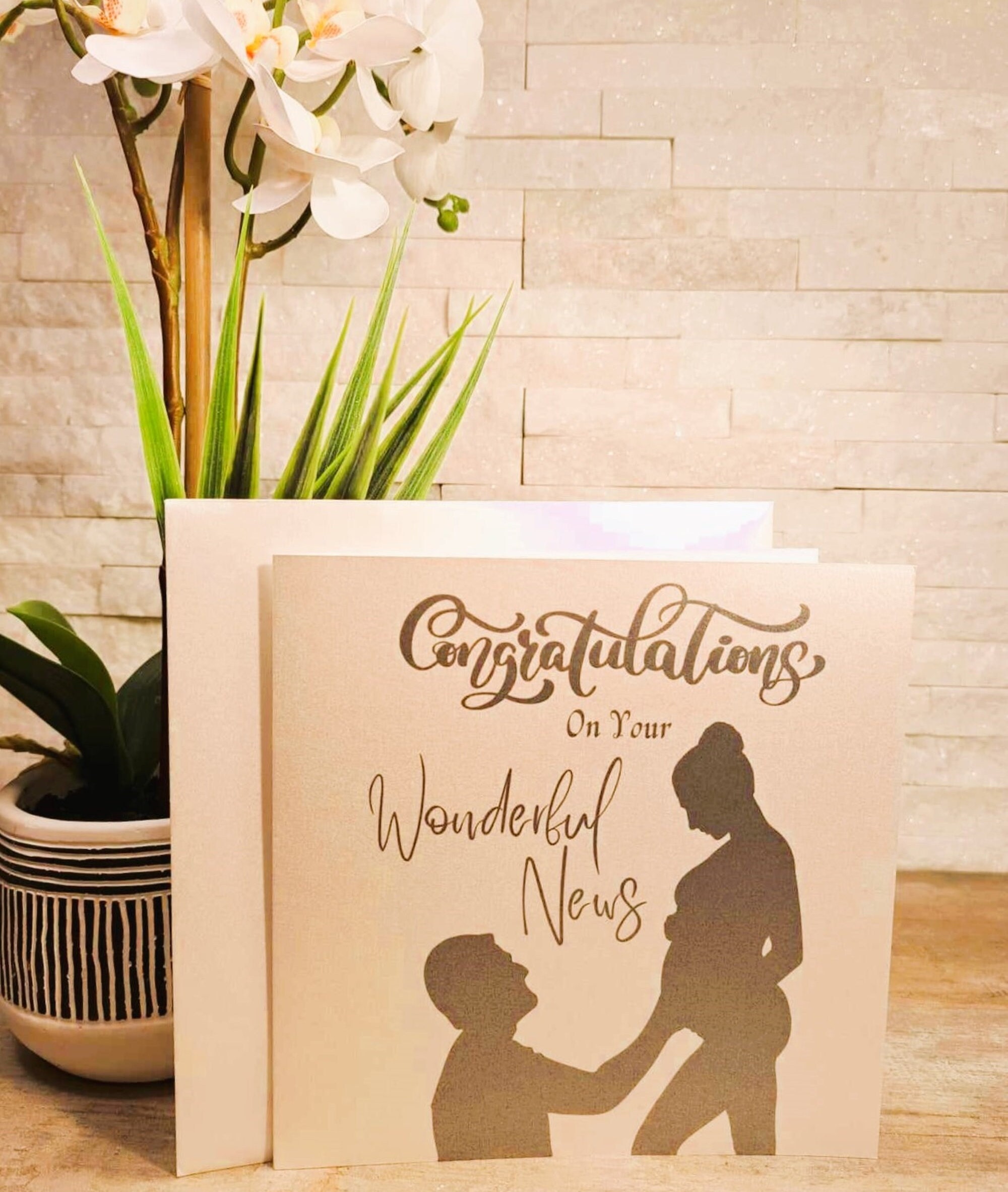Pregnancy Card 'congratulations on Your Wonderful News', Expecting a ...