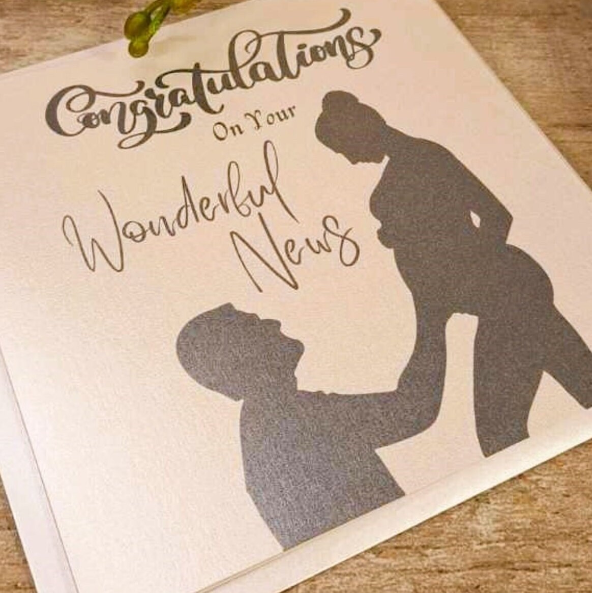 Pregnancy Card 'congratulations on Your Wonderful News', Expecting a ...