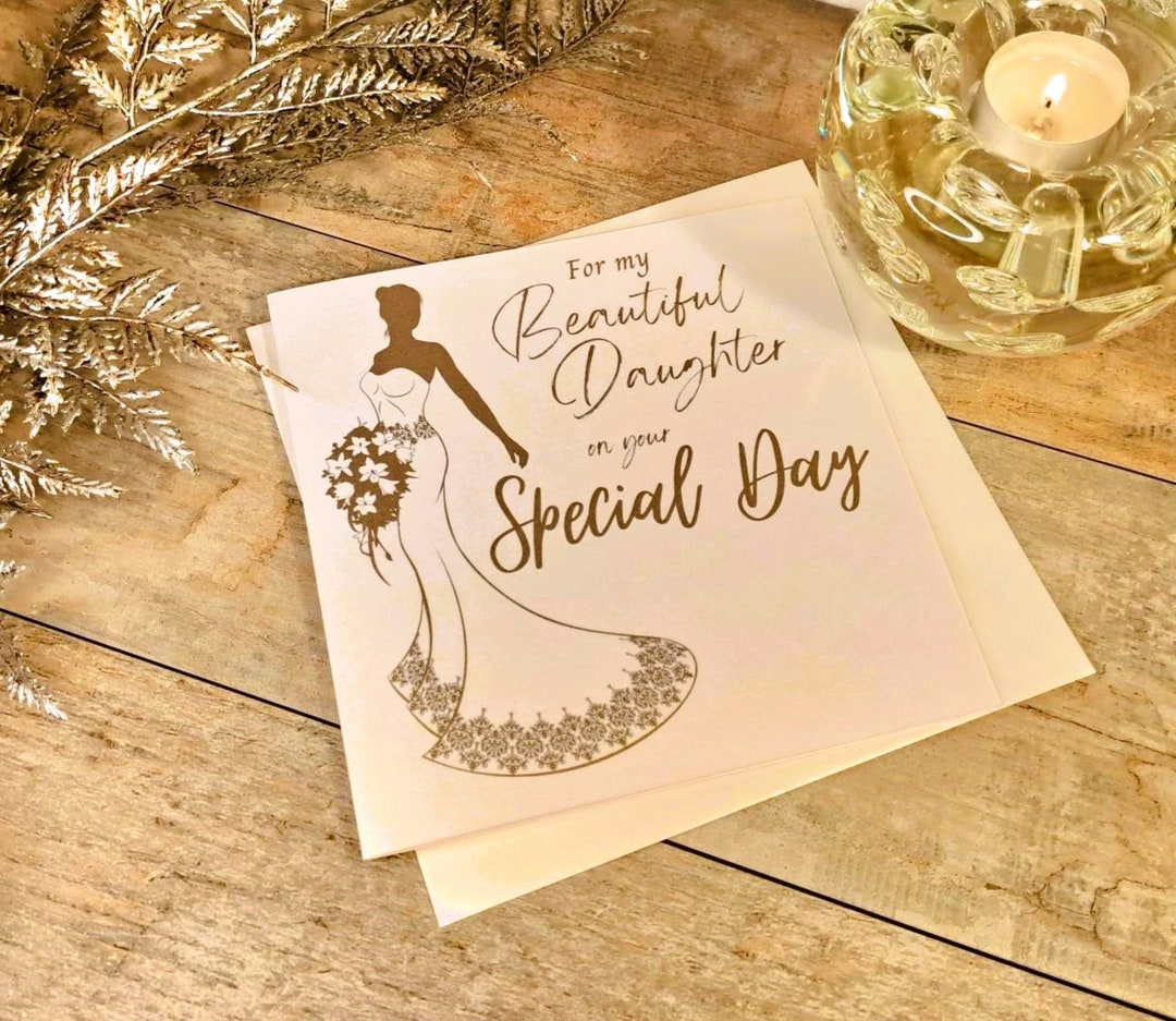 Unique Wedding Card for My Beautiful Daughter on Your Special Day ...