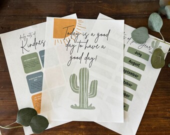 Cactus Classroom Decor Bundle - Etsy