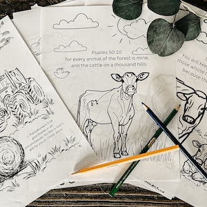 Ranch Life Coloring Pages - Etsy