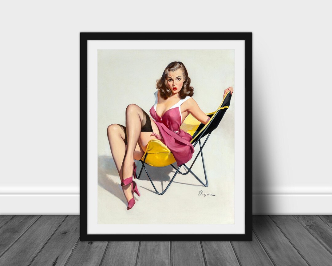 Gil Elvgren Low Down Feelings Circa 1955 Vintage Pinup - Etsy